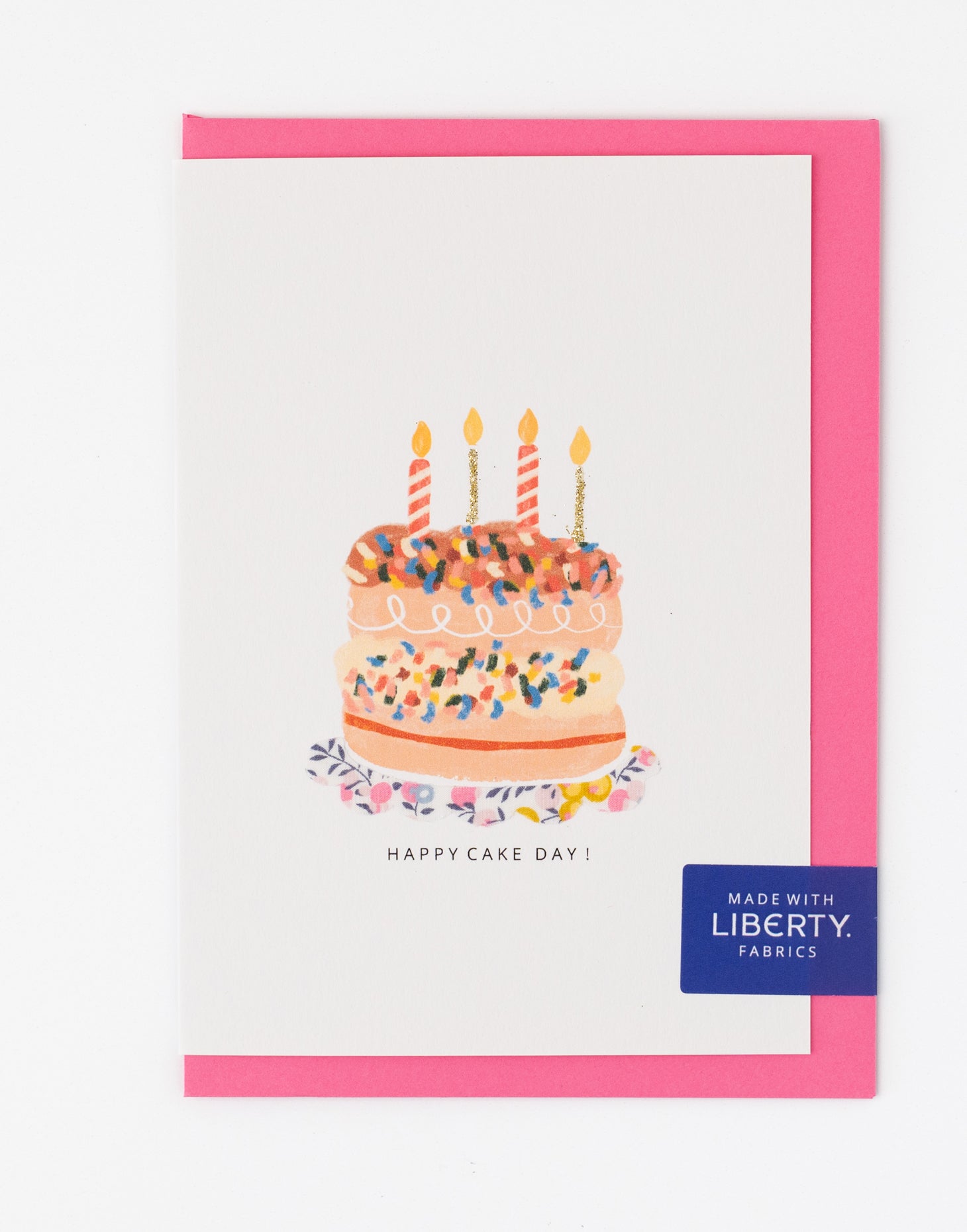 Liberty Cake Birthday Card - Wiltshire Bud – The Charming Press