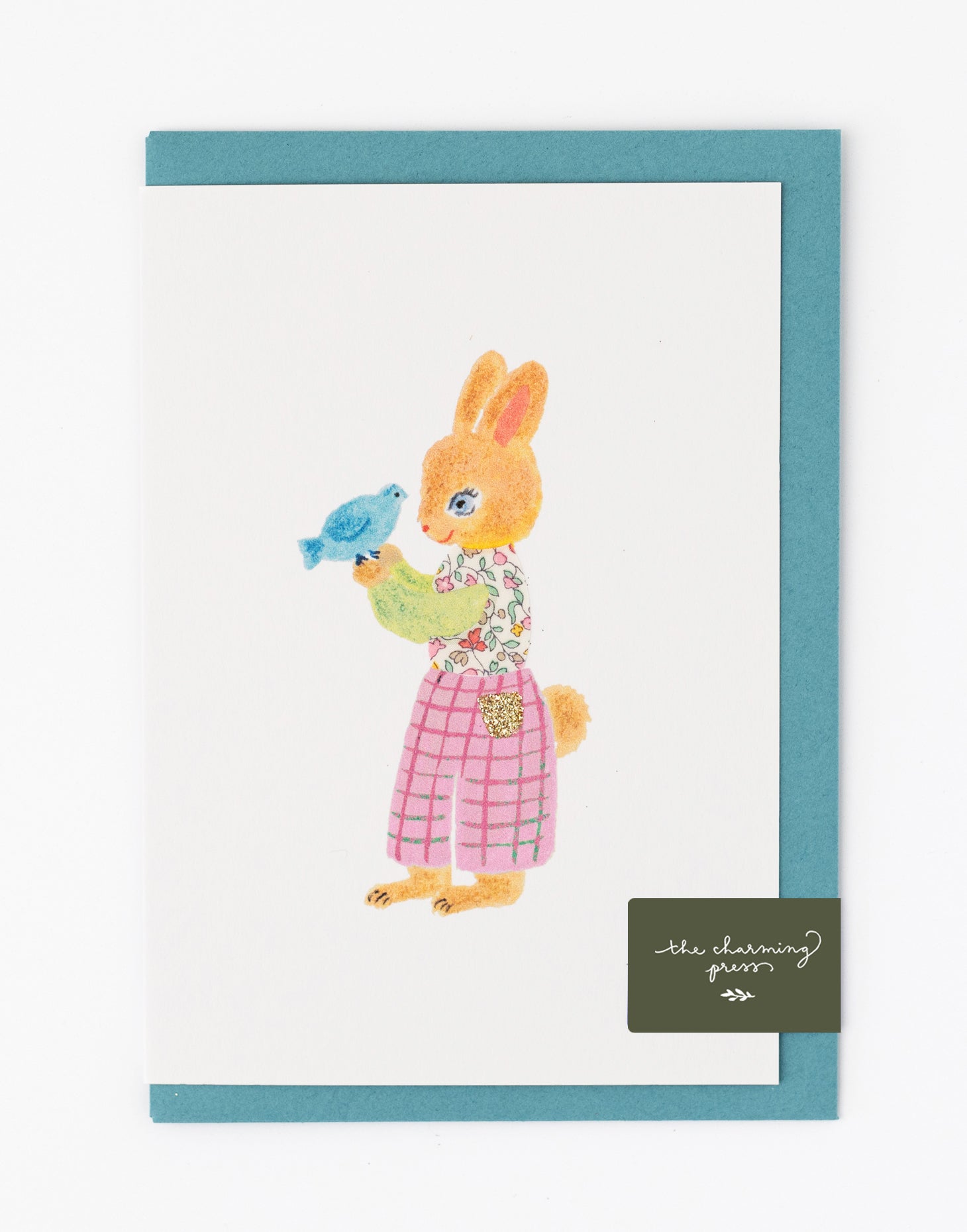 Rabbit Card - Liberty Katie & Millie Fabric – The Charming Press
