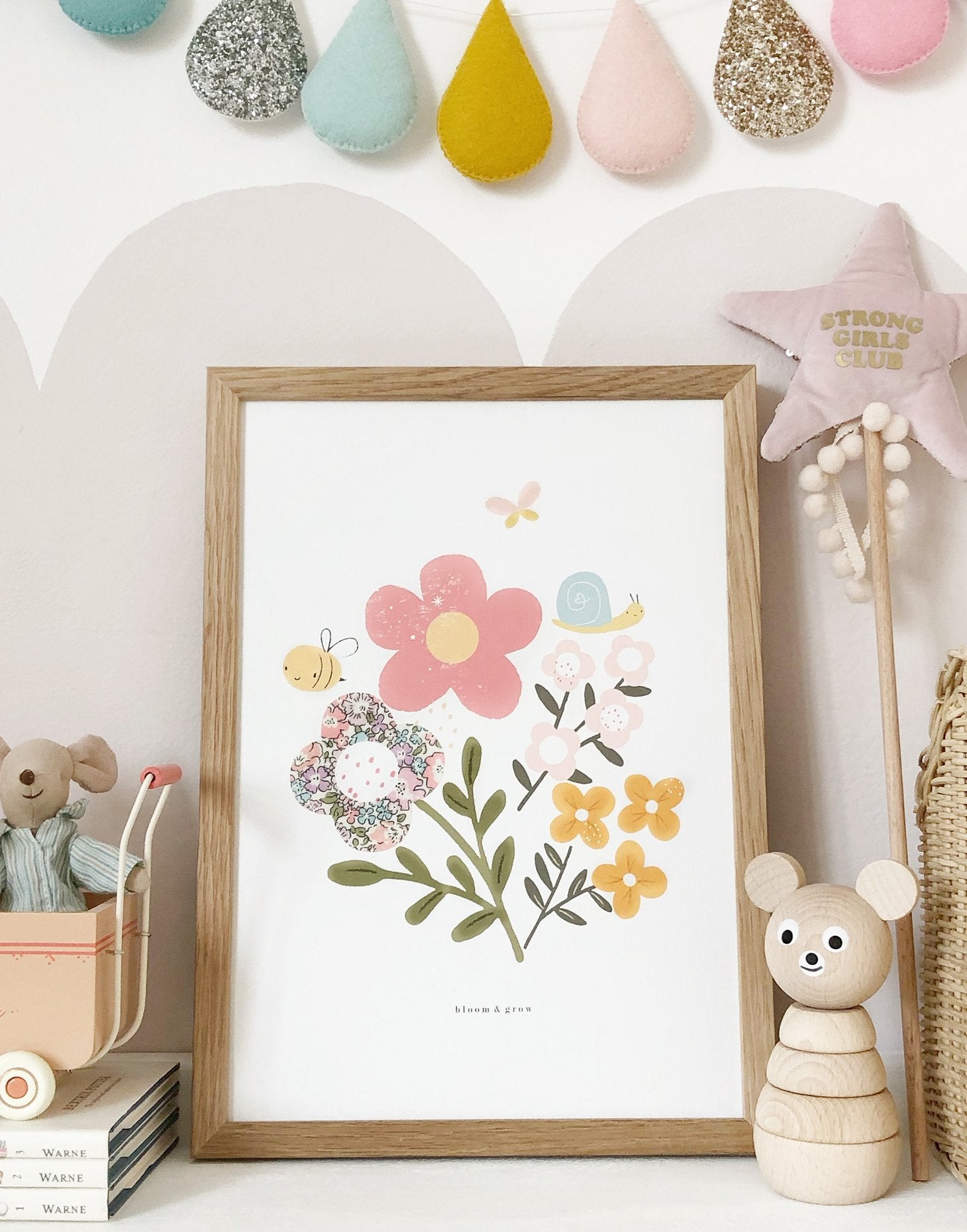 Floral Nursery Art - made with Liberty fabrics – The Charming Press