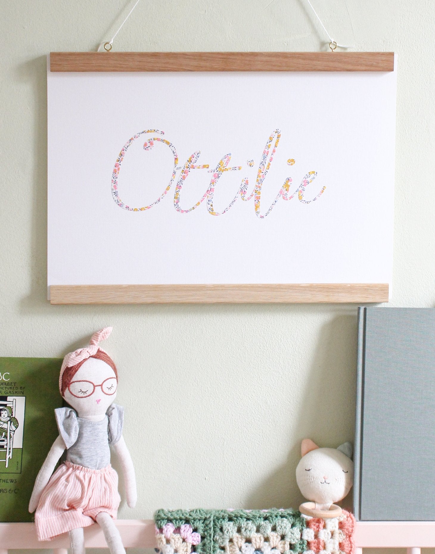 Personalised Name Print - made with Liberty fabrics – The Charming Press
